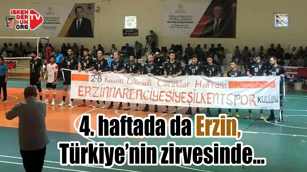 Dördüncü haftada da Erzin Türkiye’nin zirvesinde… - iskenderun
